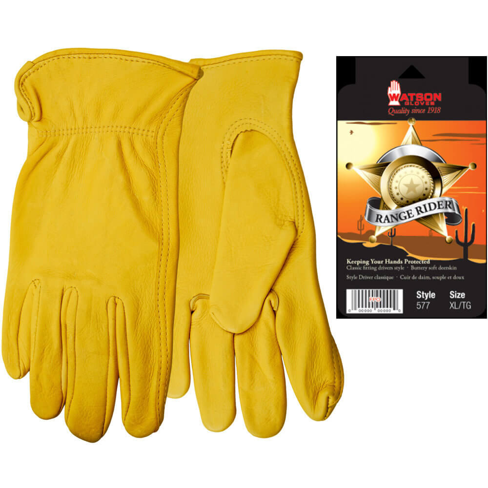 Watson Gloves Range Rider - Deerskin - 577 - Stampede Tack & Western Wear